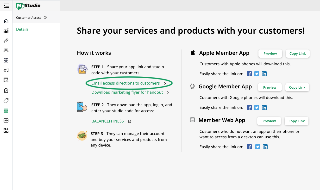 [V1] Customer access