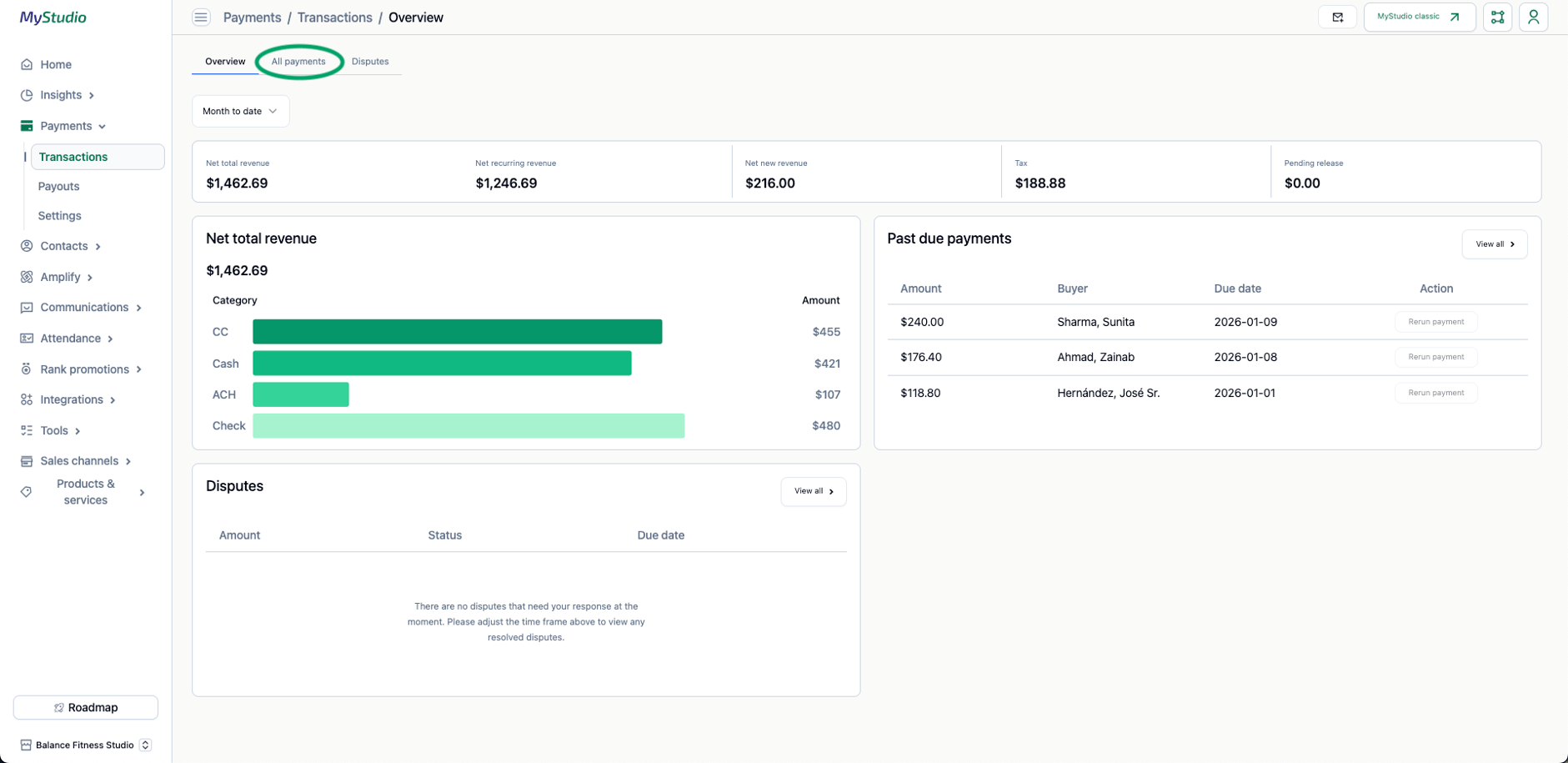 V2: Send a payment receipt