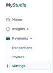 MyStudio Stripe account setup
